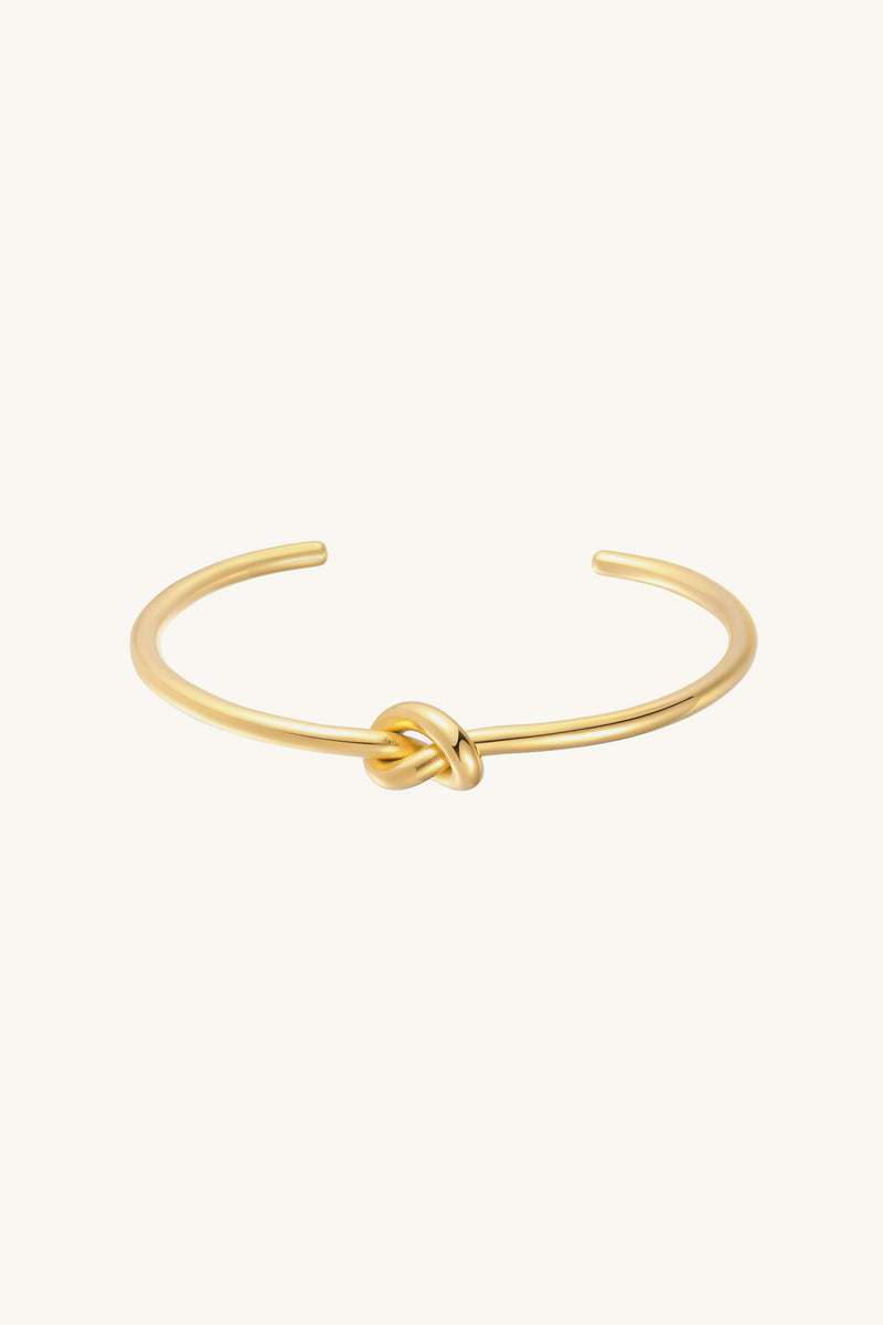 Knot Bangle: Gold Open Bangle | Complete. Studio