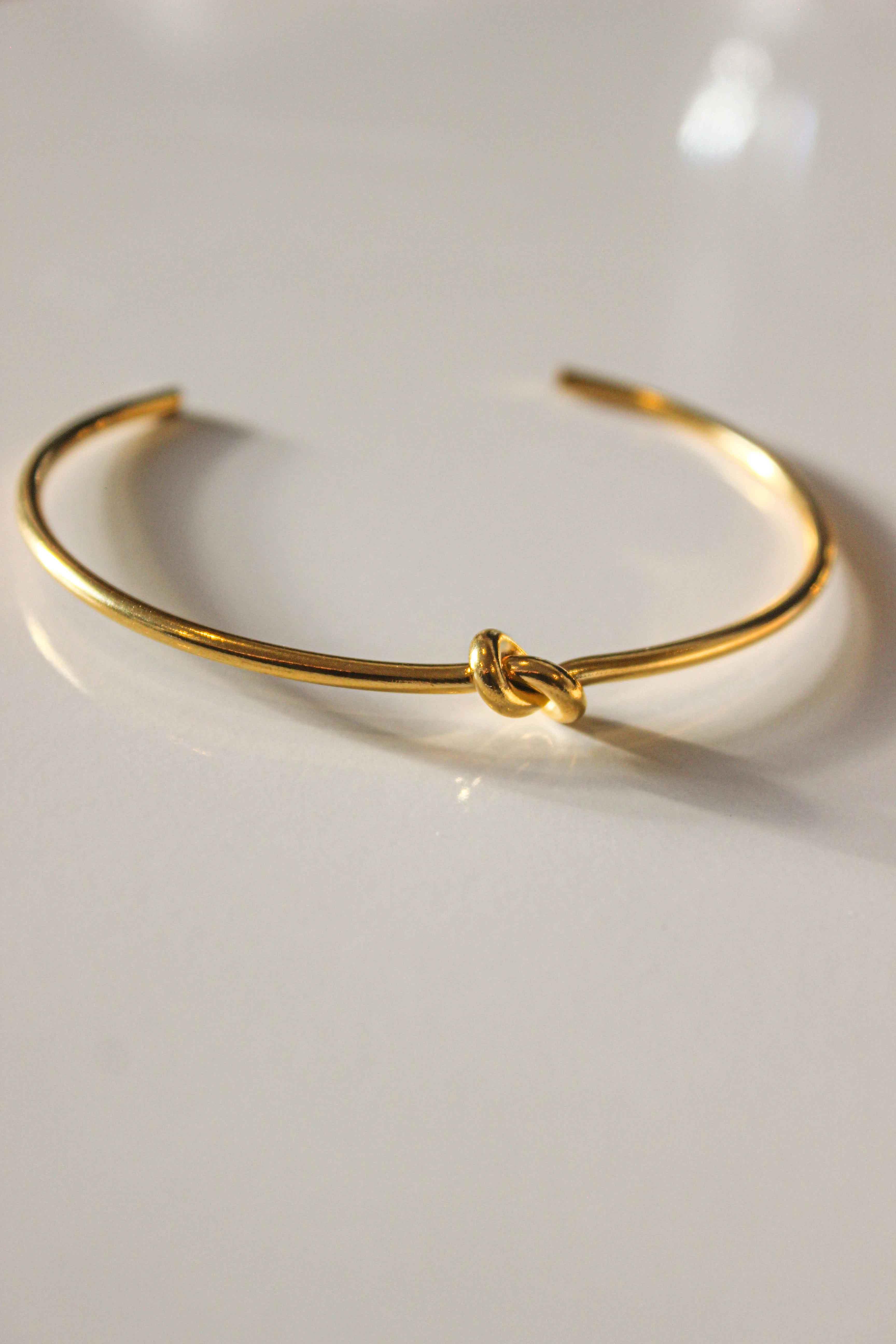 Knot Bangle: Gold Open Bangle | Complete. Studio