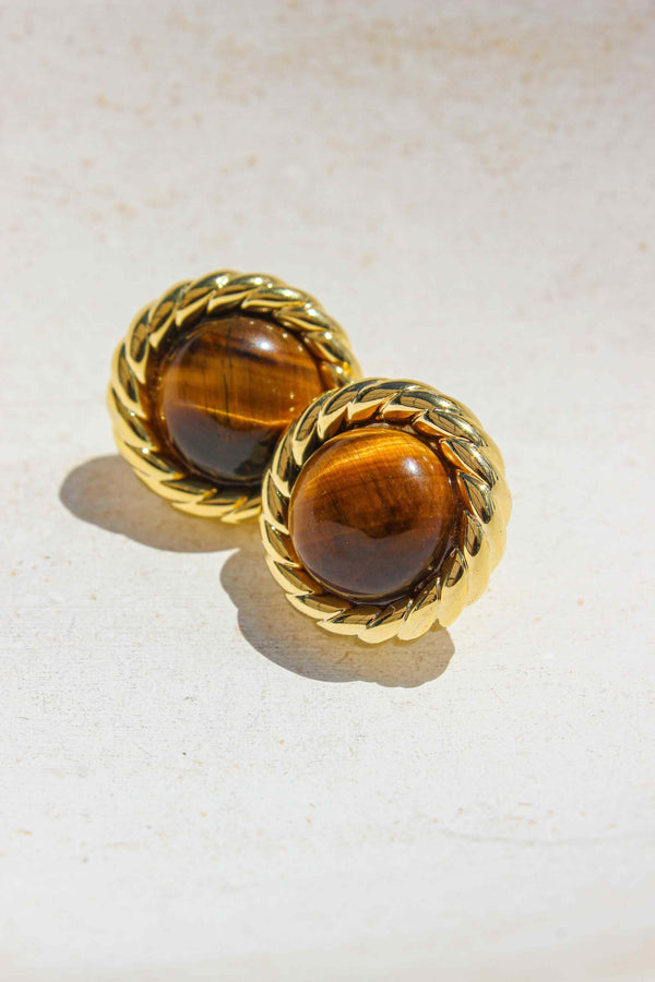 Amber Jewellery | Tiger's Eye, Gold-filled – Complete. Studio